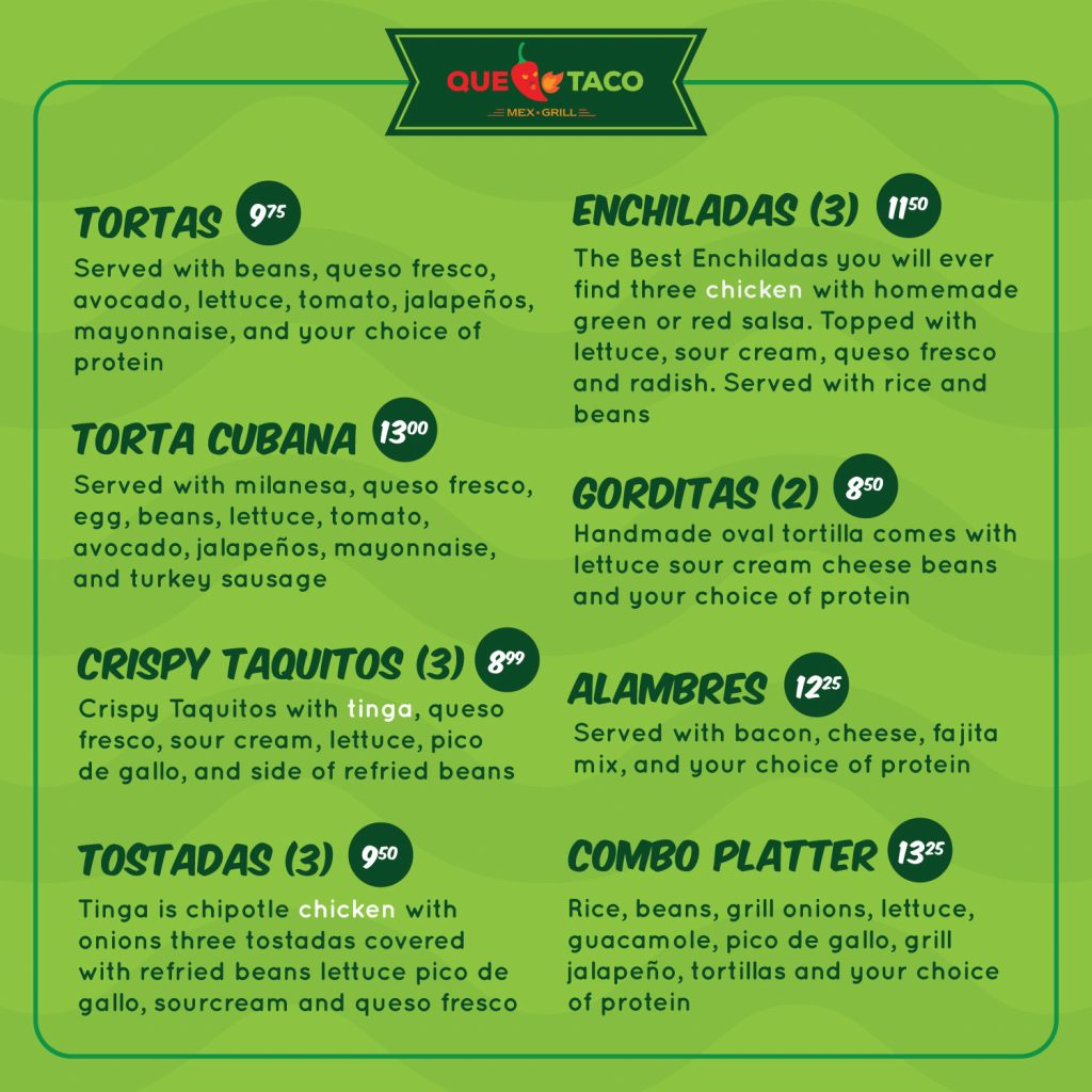 Savage – Que Taco Mex Grill | Mexican Restaurant