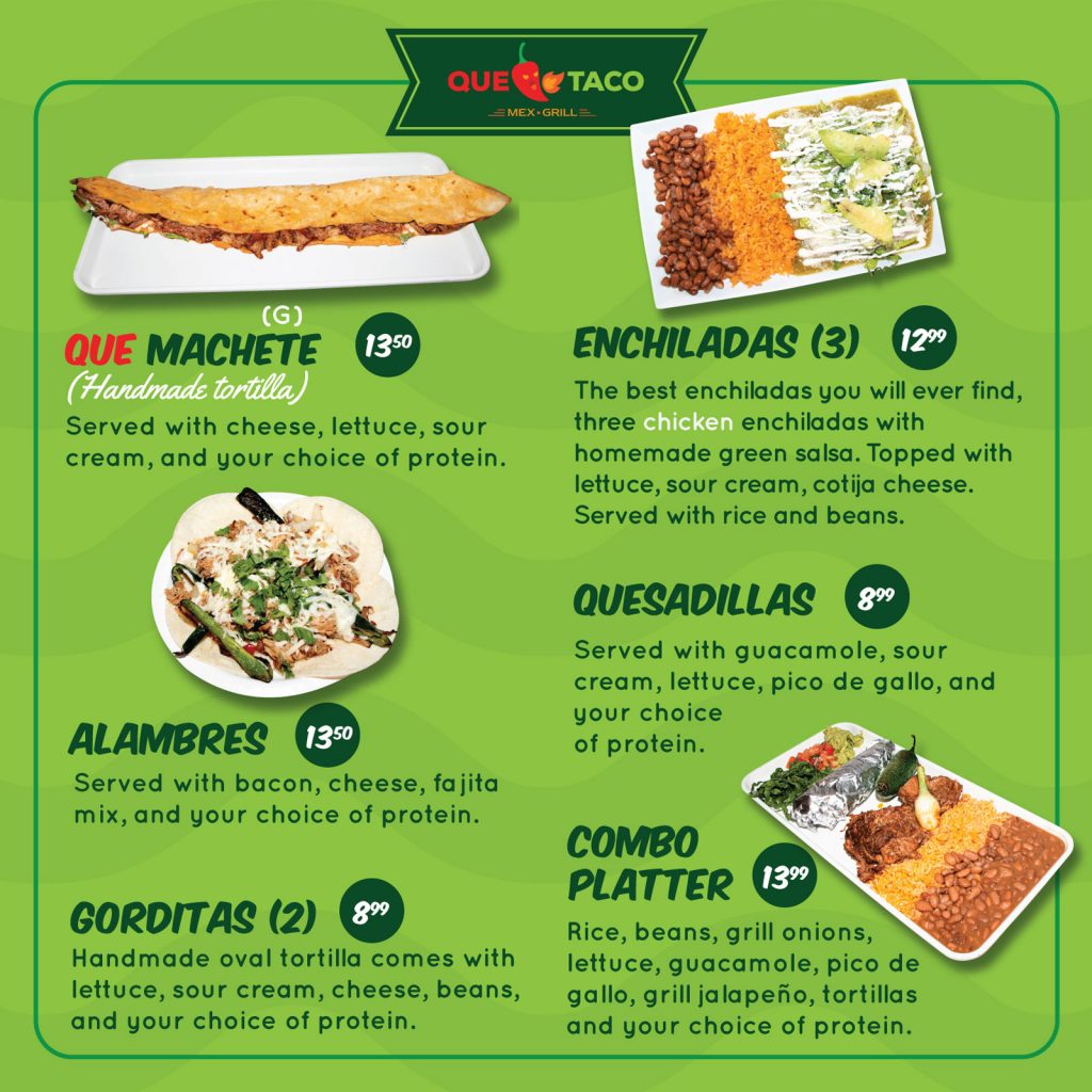 New Hope – Que Taco Mex Grill | Mexican Restaurant